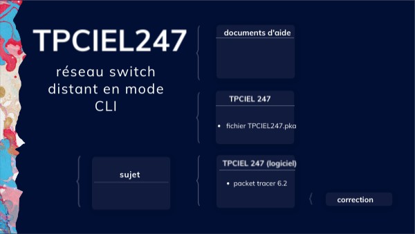 TPCIEL247 réseau switch distant en mode CLI | Genially