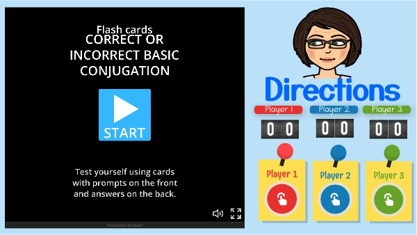 CORRECT INCORRECT CONJUGATION