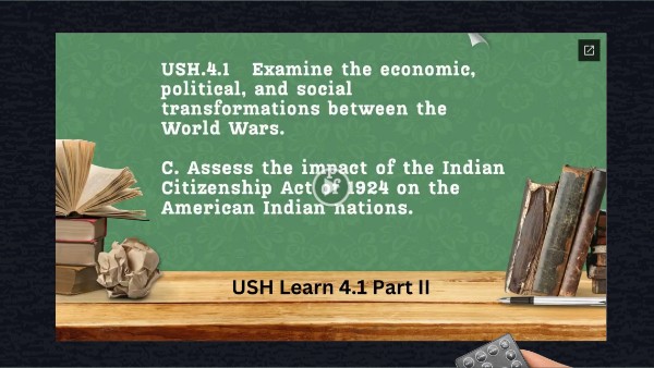 USH Learn 4.1 Part II Intro | Genially