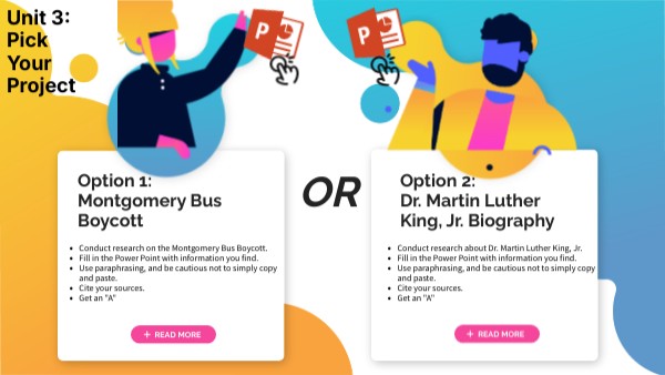 Assignment Options Unit 3 | Genially
