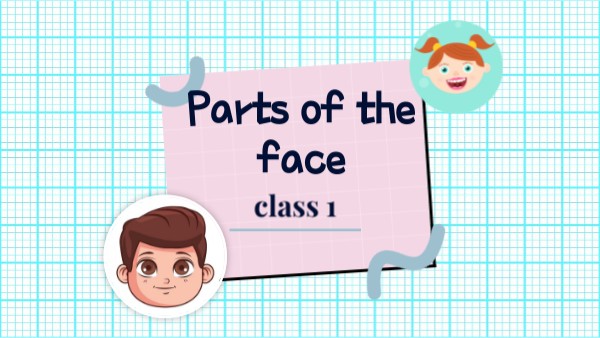 2025 Parts of the face - kinder 4 | Genially