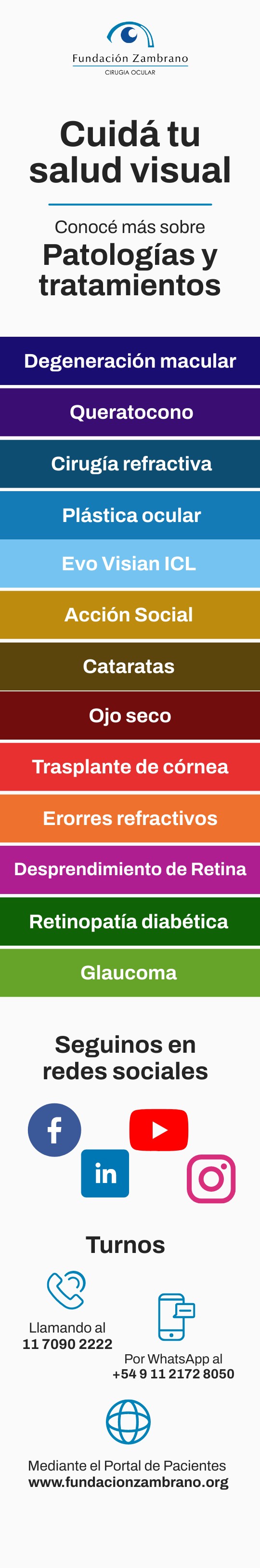 Cuidá tu salud visual - Fundación Zambrano | Genially