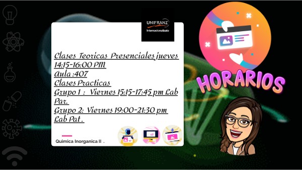 Horarios QII 2024 P1 | Genially