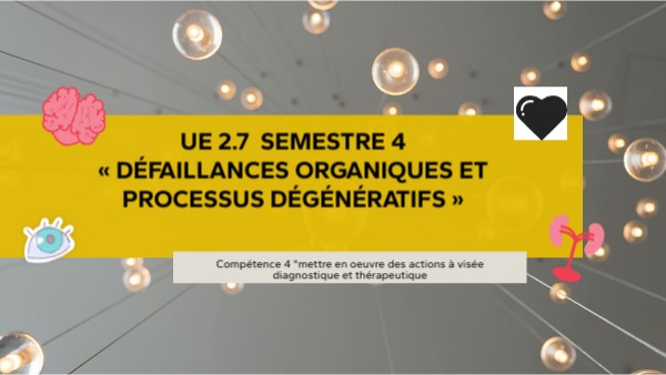 Présentation UE 2.7 | Genially