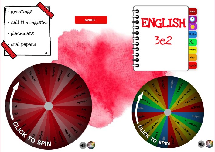 Rituel 3e2 fin d'année (Y10) | Genially