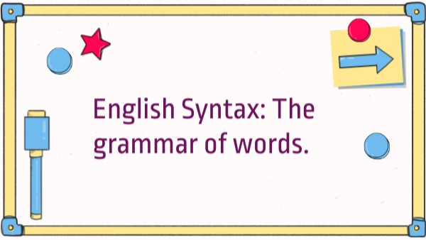 Syntax: Nouns and adjectives | Genially