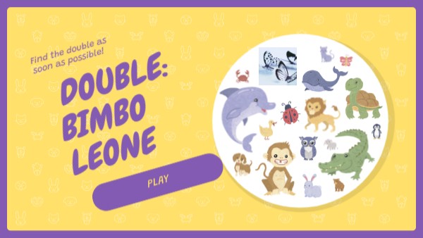DOUBLE ANIMALS GAME | Genially