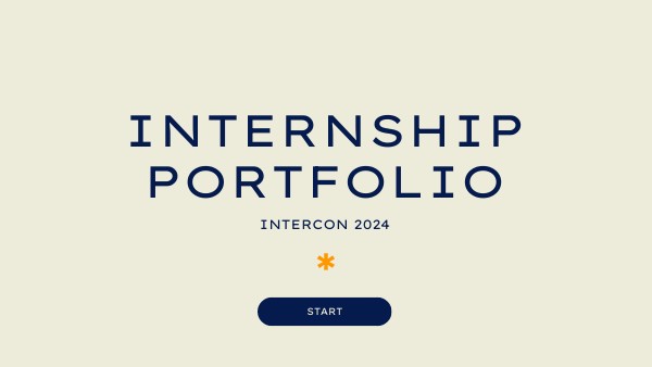 Internship Portfolio | Genially