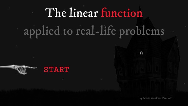 The linear function applied to real-life problems | Genially