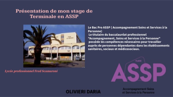 Présentation de mon stage