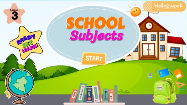 HOMEWORK|L4U9L3| SCHOOL SUBJECTS |SHY | Genially