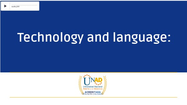 Technology and Language | Genially