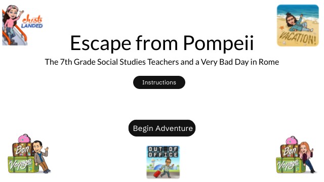 Escape from Pompeii | Genially