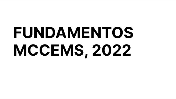 FUNDAMENTOS MCCEMS | Genially