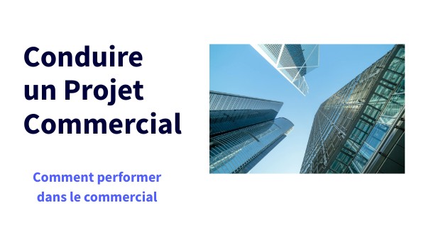 Conduire un projet commercial