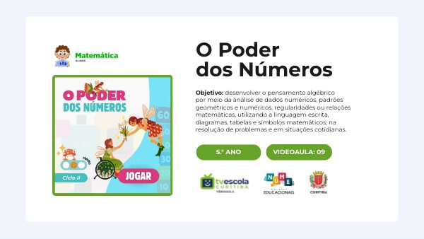 Mat: 5.º ano - O poder dos números - Aula 09 | Genially