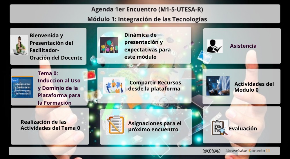 Agenda 1er Encuentro modulo 1: Integración de las Tecnologías | Genially