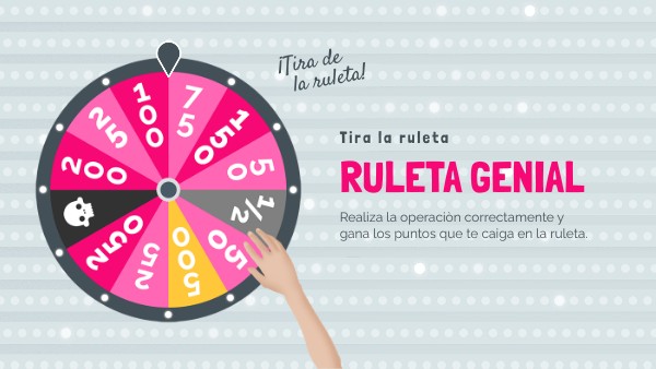 Ruleta de sumas y restas | Genially