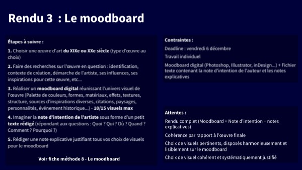 Brief exercice Moodboard | Genially