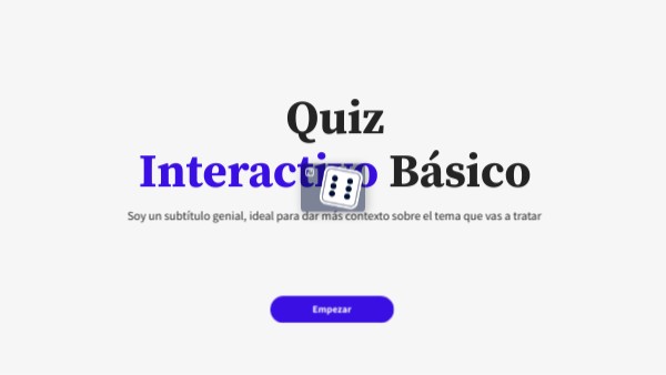 Quiz Interactivo básico