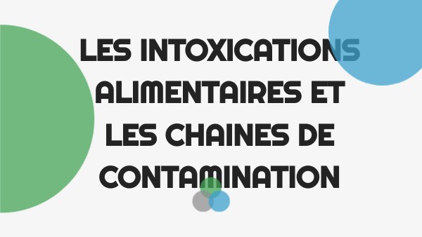 intoxications alimentaires | Genially