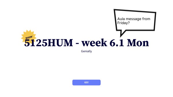 5125HUM - week 6.1 | Genially