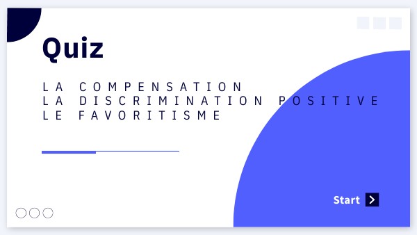 la compensation la discrimination positive le favoritisme | Genially