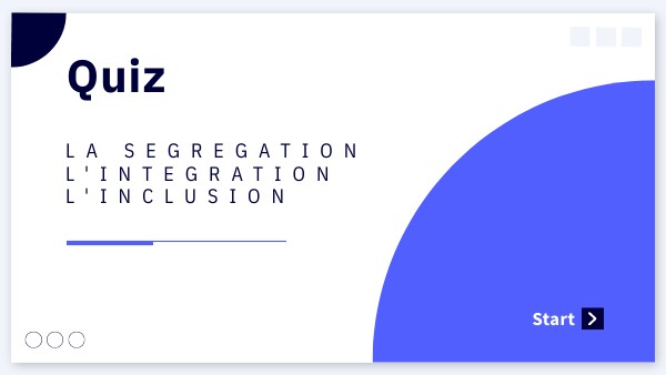 LA SEGREGATION L'INTEGRATION L'INCLUSION | Genially