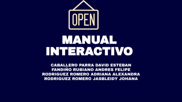 MANUAL INTERACTIVO | Genially