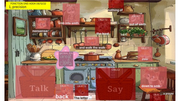 Sorting game in German A1 - Prapositionen AUF UNTEN | Genially