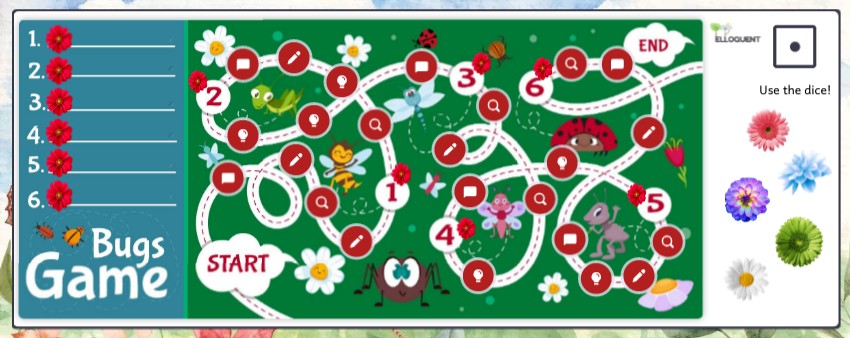 ELLoquent: Spring board game template | Genially