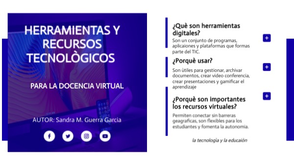 Herramientas y recursos tecnológicos para la docencia virtual | Genially