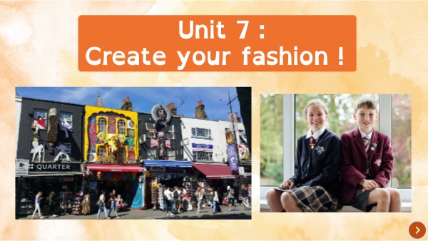 6e - Unit 7 (Create your fashion !)