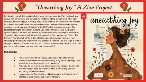 Unit 4: Unearthing Joy Overview