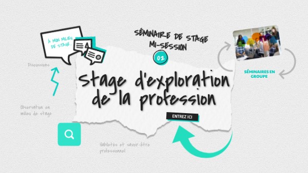 Module 2 - Stage d'exploration de la profession | Genially