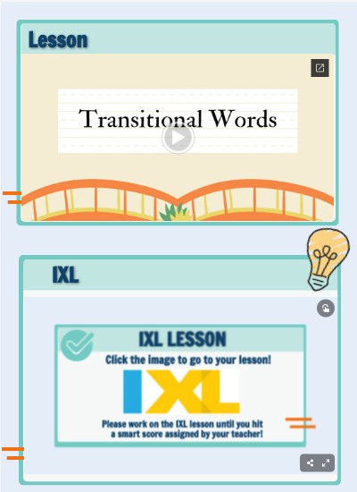 Summarizing with Time Order Words Lesson & IXL Practice