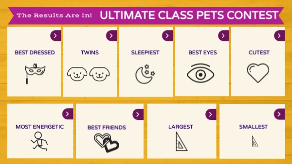 Class Pets Contest | Genially