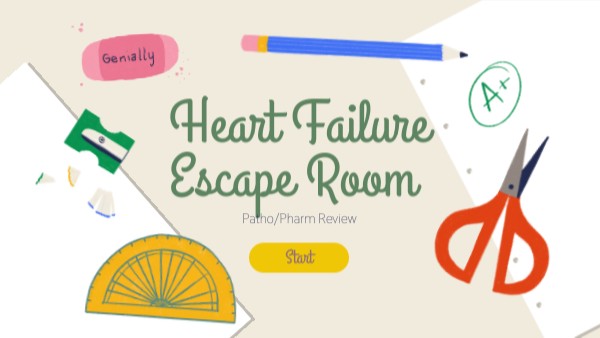 Heart Failure Escape Room | Genially
