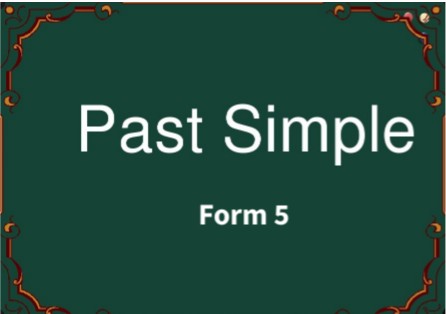 Интерактивный плакат The Past Simple Tense (Form 5) | Genially