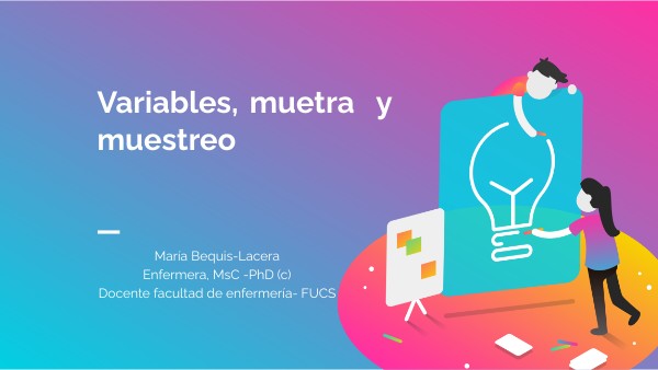 Variables, muestra y muestreo | Genially