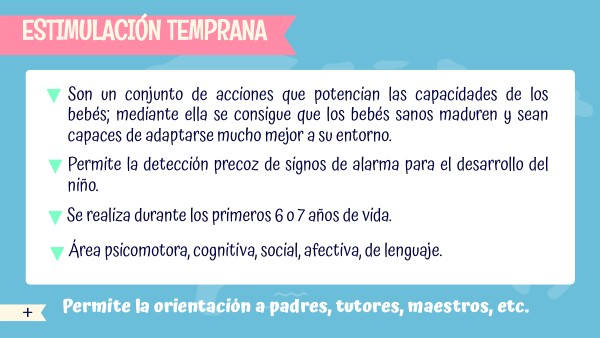 Estimulación temprana | Genially