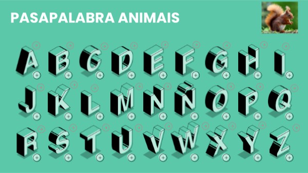 PASAPALABRA ANIMAIS 1 ESO | Genially