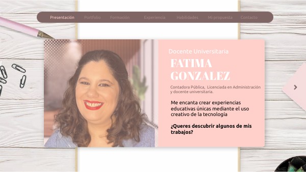 PORFOLIO FATIMA GONZALEZ | Genially