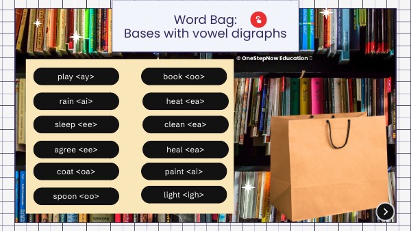 WORD BAG Vowel Digraphs & Trigraphs