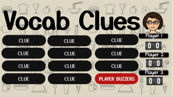 VOCAB CLUES | Genially