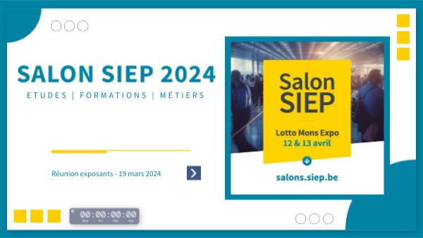 SALON SIEP Mons 2024 - réunion exposant | Genially