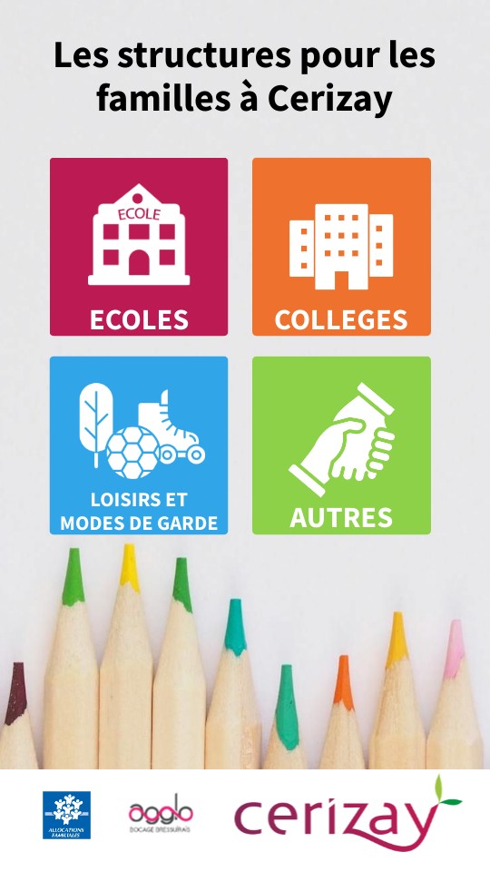 Les structures pour les familles à Cerizay | Genially