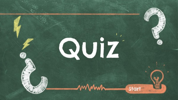 Animated chalkboard quiz | Genially