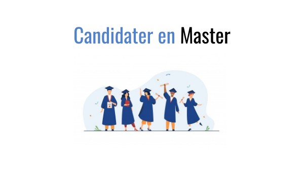 Candidater en Master