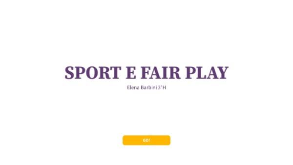 Sport e fair play | Genially